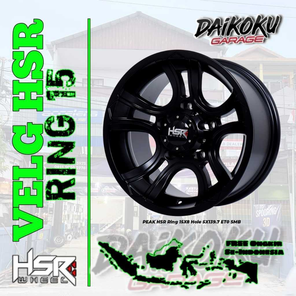 Jual Velg Mobil Racing Model Offroad Hsr Ring 15 (Katana, Jeep, Taft ...