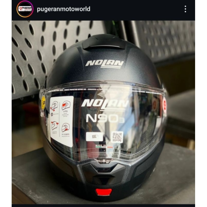 Jual HELM NOLAN MODULAR NOLAN N90-3 TYPE SPECIAL BLACK GRAPHITE | Shopee Indonesia