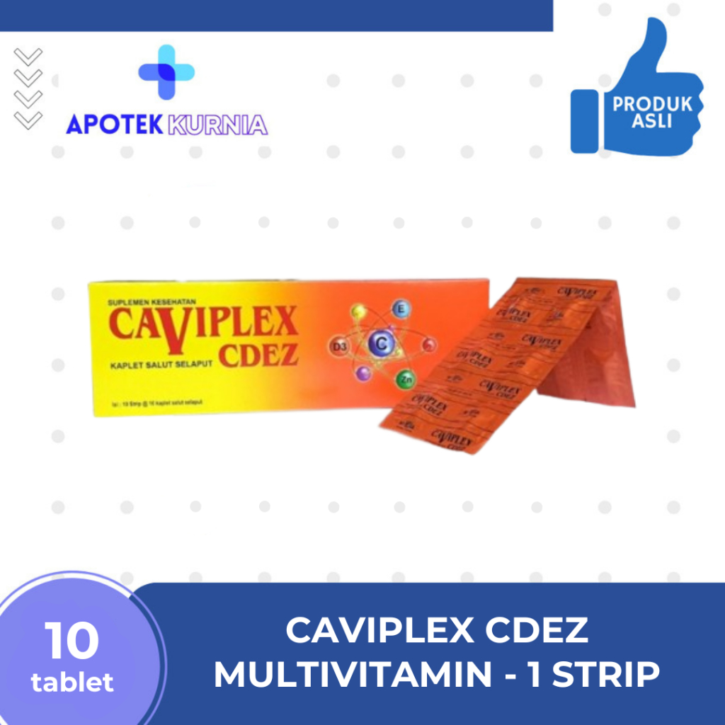 Jual CAVIPLEX CDEZ - MULTIVITAMIN - 1 STRIP @10 TABLET | Shopee Indonesia