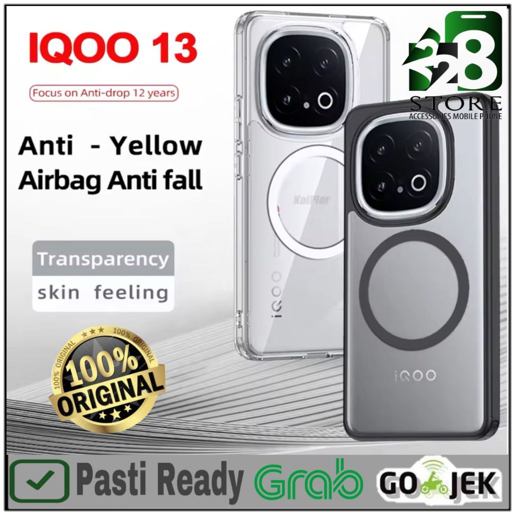 Jual CASE VIVO IQOO 12 | 13 5G FROSTED TRITONE MAGSAFE ANTI YELLOW HARD ...