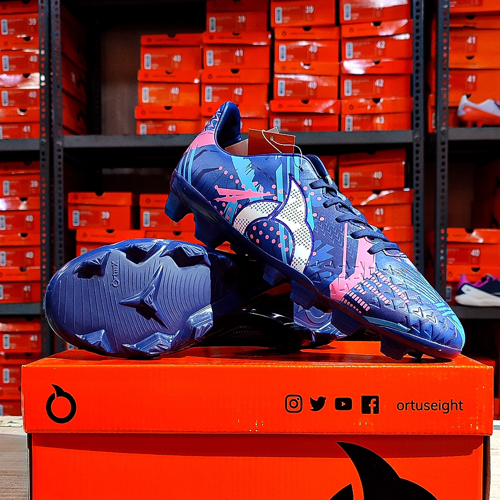 Jual Sepatu Bola Ortus ortuseight havoc fg navy white terbaru football ...