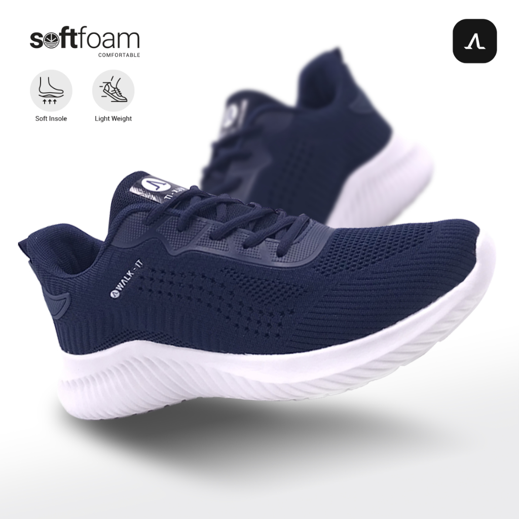 Jual Walk It Sepatu Olahraga Ringan Sneakers Running Gym Shoes Pria ...