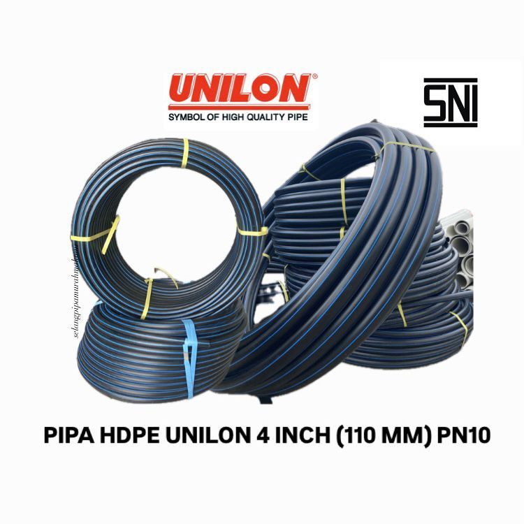 Jual PIPA HDPE UNILON 4 INCH ATAU 110MM PN10 (50METER) | Shopee Indonesia