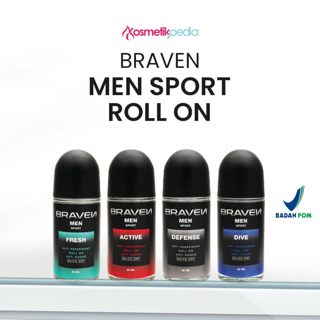 Jual Evangeline Braven Men Sport Roll On Deodoran Deodorant Anti ...