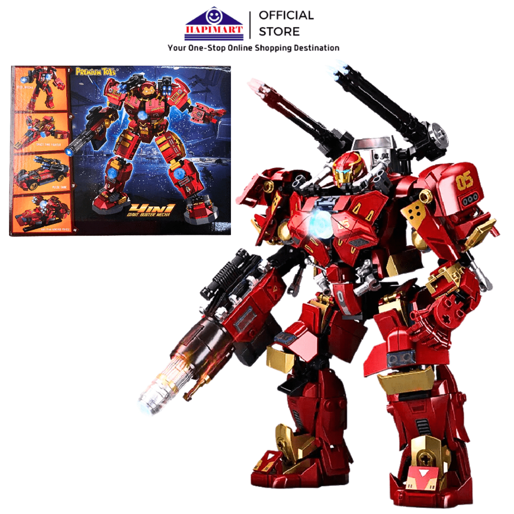 Jual Mainan Block Robot Iron Buster 4 in 1 Super Mecha/Premium Tots Giant Buster Mecha Steel ...