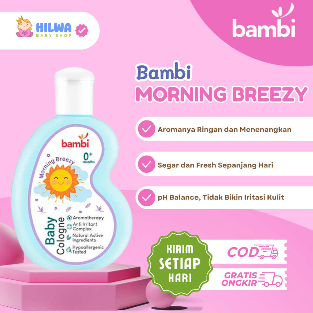 Jual BAMBI BABY COLOGNE MORNING BREEZY - PARFUME BAYI | LEMBUT DAN ...