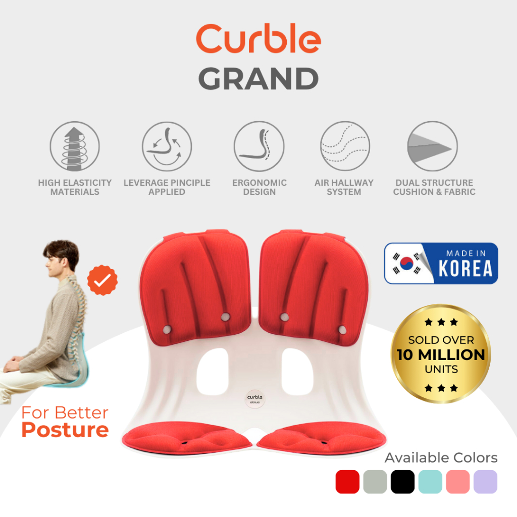 Jual Curble Posture Chair Grand - Red | Shopee Indonesia