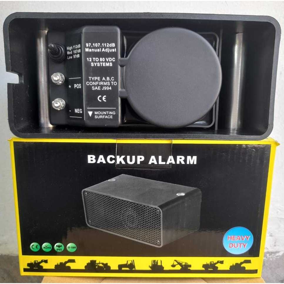 Jual ES 138 BACK UP ALARM 12V - 80V BUZZER ALARM MUNDUR | Shopee Indonesia