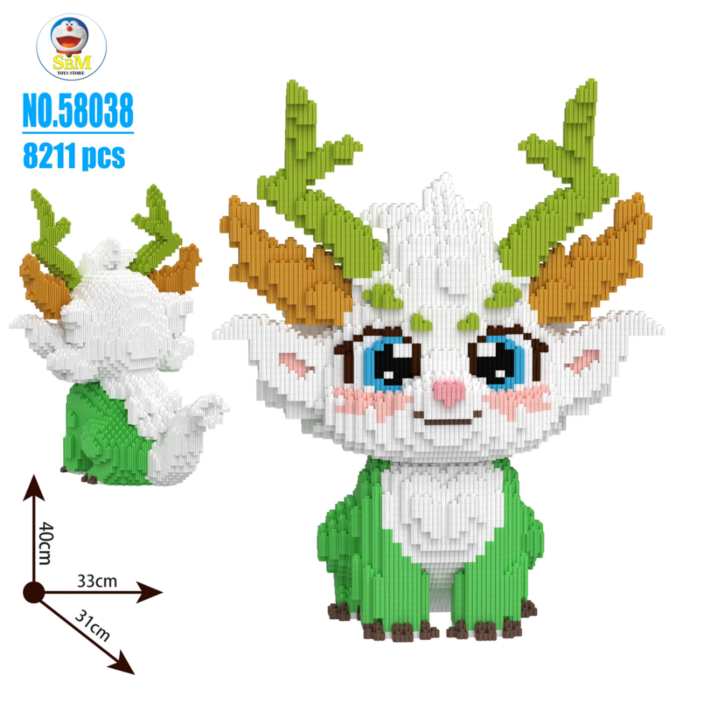 Jual SBM - Nano Blocks BIG Dragon Series, Mainan Blok Susun Karakter ...