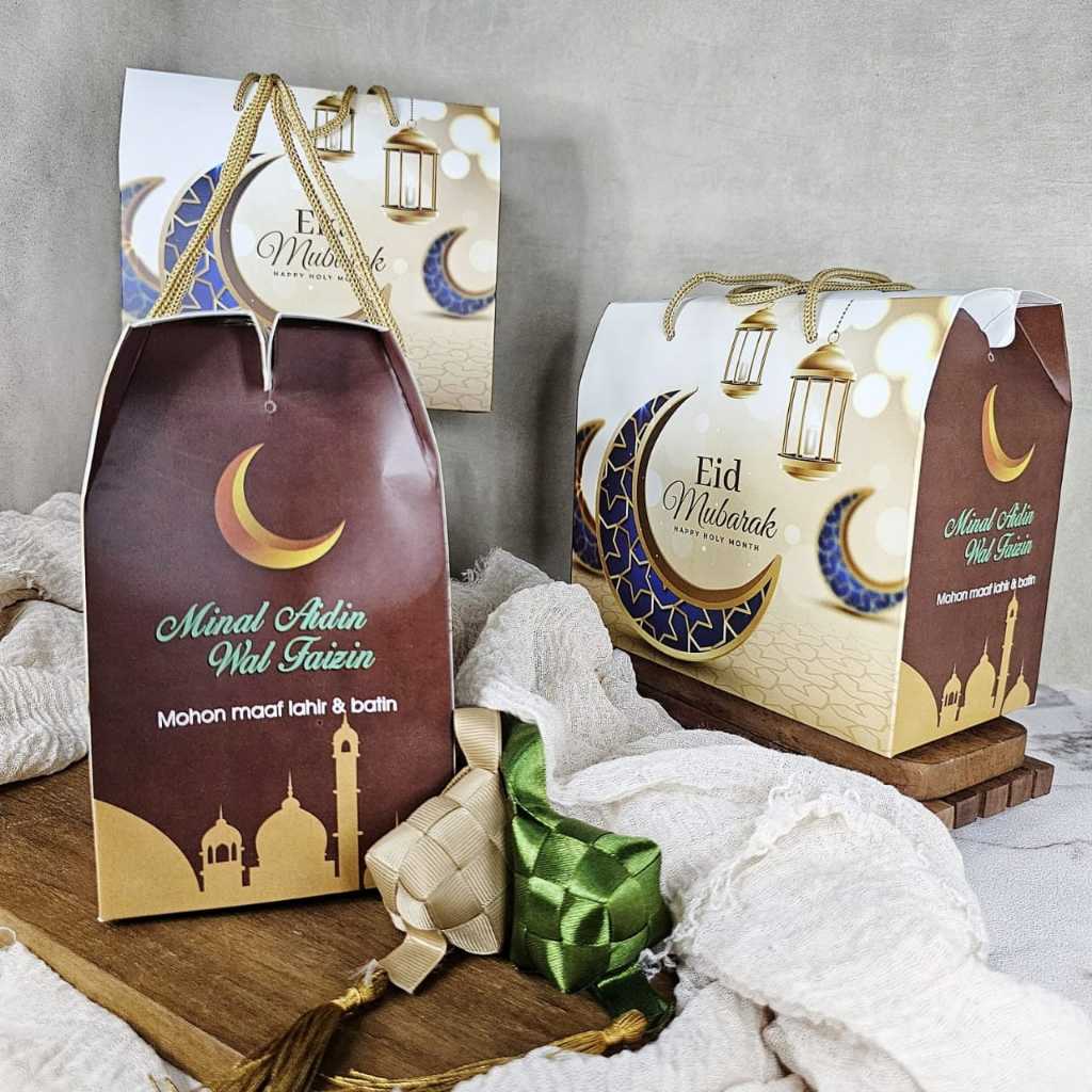 Jual [ isi 5/10 pcs ] KOTAK HAMPERS LEBARAN/GABLE BOX IDUL FITRI/BOX ...