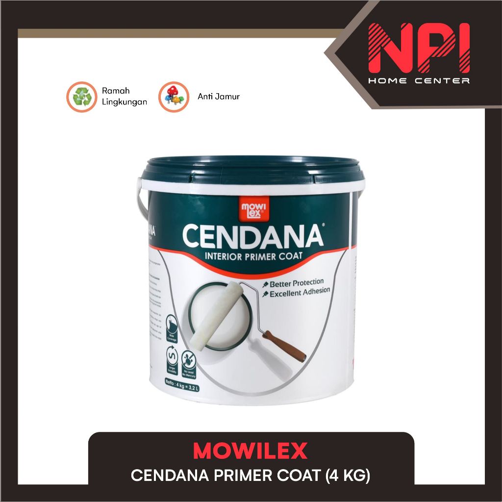 Jual Mowilex - Cat Dasar Tembok Dinding Primer Interior Cendana Galon 4 ...