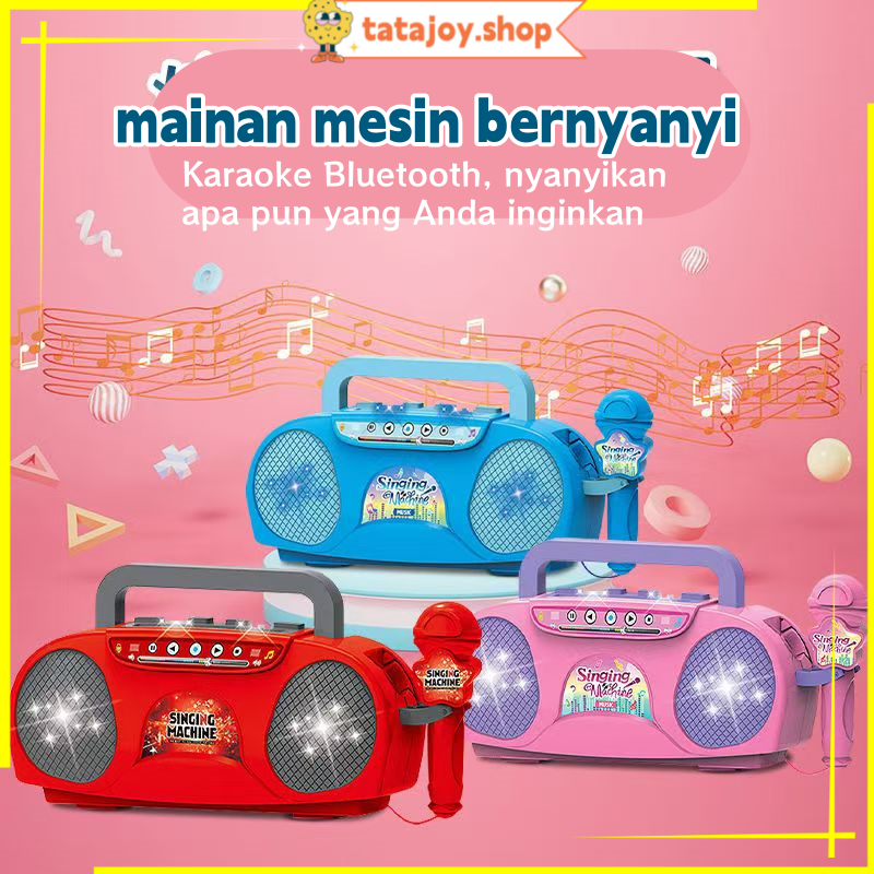 Jual Tatajoy Mainan Anak Mic Karaoke Singing Machine Little Singer ...