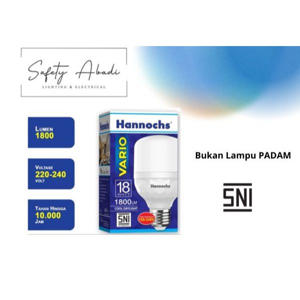 Jual Lampu Hannochs LED VARIO 6W/12W/18W/22W/24W/30W/32W/36W/45W/50W / Bohlam Kapsul LED ...