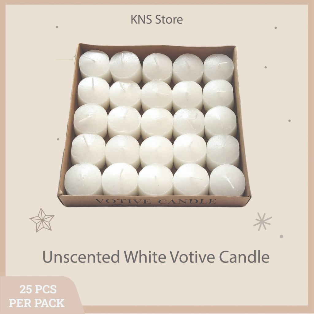 Jual LILIN PUTIH KECIL TEA LIGHT 25 Pcs - Lilin Hias / Lilin Dekorasi ...