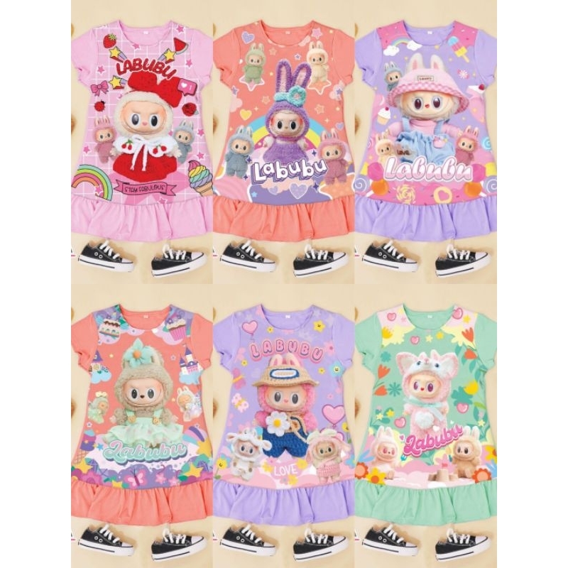 Jual DRESS ANAK LABUBU/ BARBIE DAN MIXUE / DASTER ANAK BARBIE ALOHA KAI ...