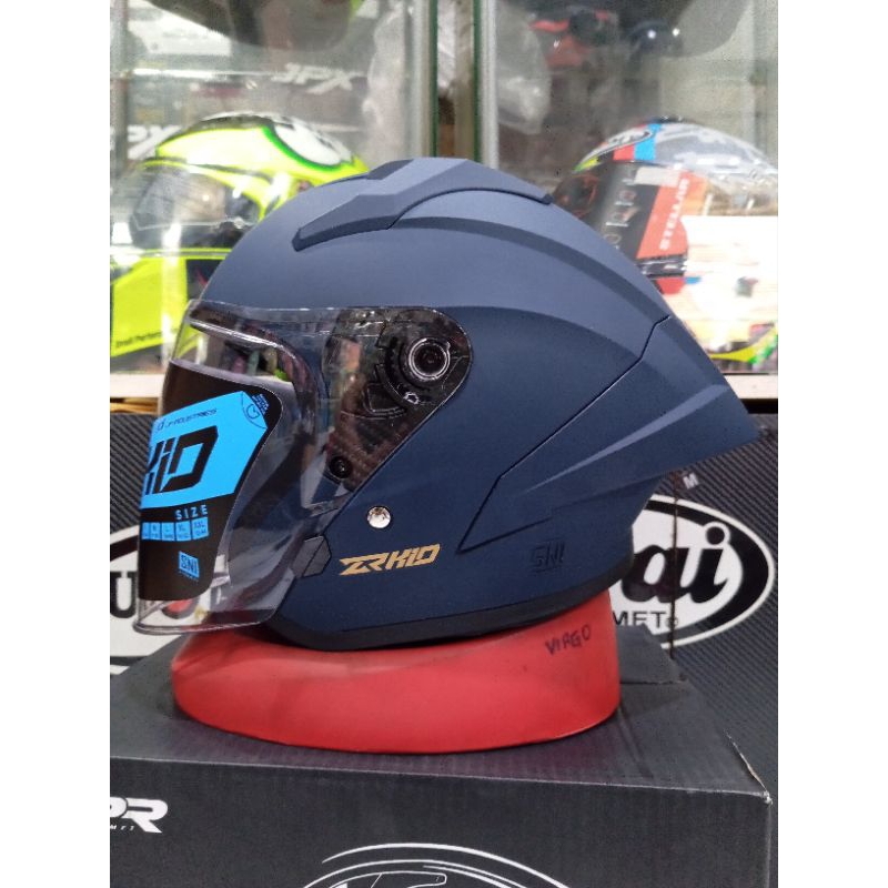 Jual HELM JPR ZR KIDS SOLID DEEP BLUE DOFF | Shopee Indonesia