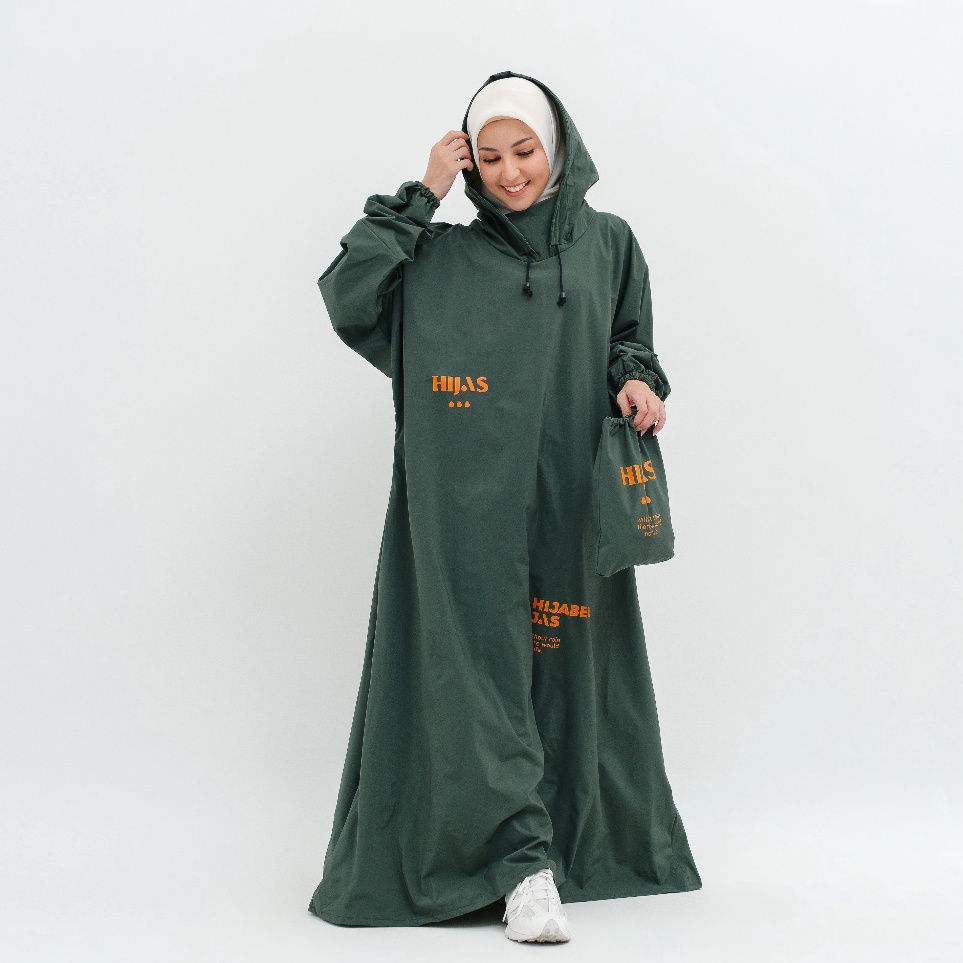Jual Model Terpopuler Hijas Jas Hujan Wanita Gamis Jumbo Hijabers ...