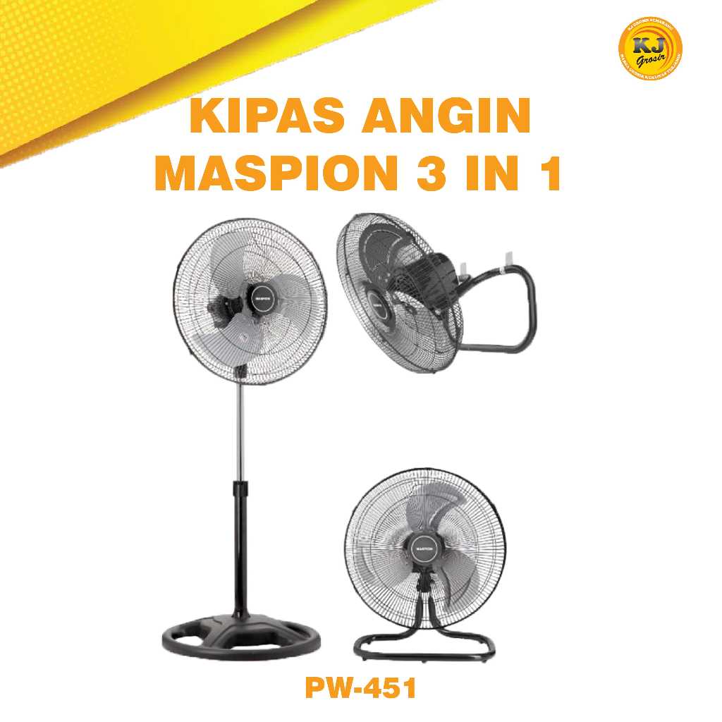 Jual Maspion Kipas Angin/Power Fan 3 in 1 PW - 451 (18 inch) Kipas ...