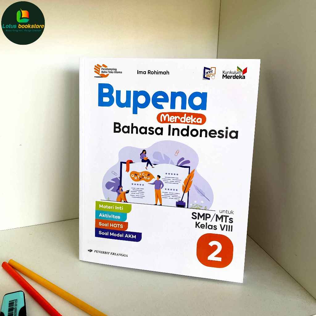 Jual Bupena Merdeka Bahasa Indonesia SMP Kelas 8 - Kurikulum Merdeka - Penerbit Erlangga - Buku ...