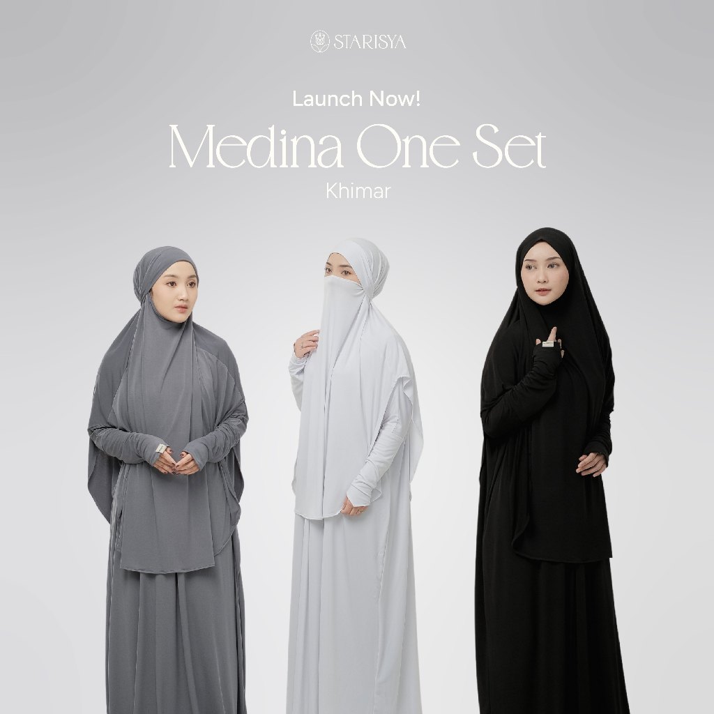 Jual Starisya - Medina One Set Khimar Syari Instan Premium | Shopee ...