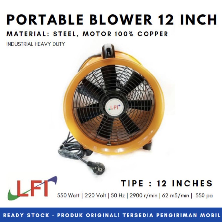 Jual Portable Ventilator / Blower/ Exhaust 12 Inches | Shopee Indonesia