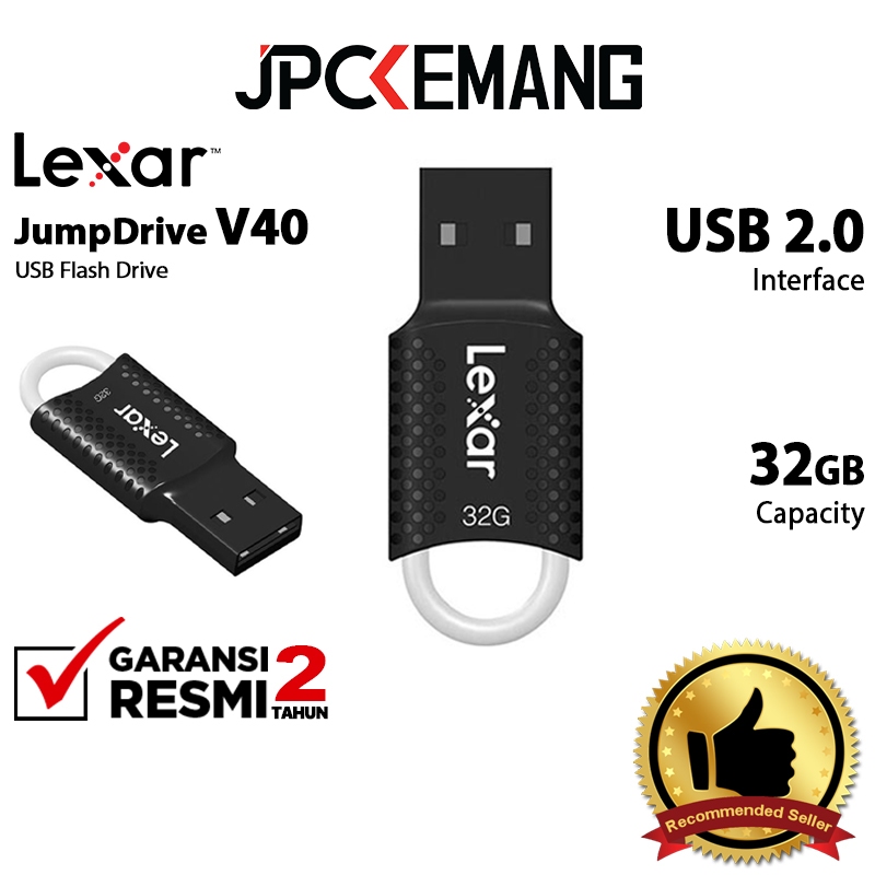 Jual Lexar JumpDrive V40 USB FlashDisk 32GB Flash Drive Disk 32 GB Garansi Resmi | Shopee Indonesia