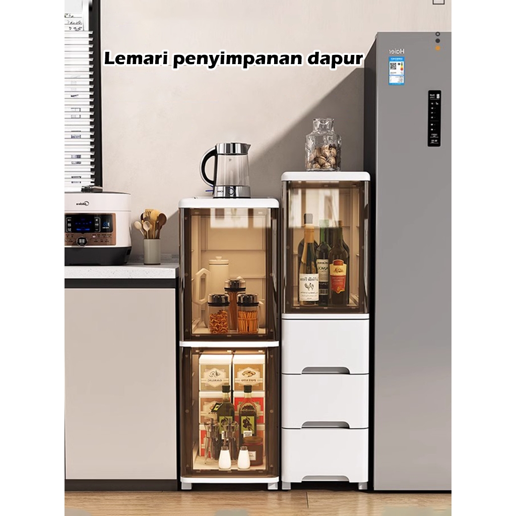 Jual RAK SUSUN PLASTIK/RAK DAPUR/Lemari Piring Tertutup/Rak Piring ...