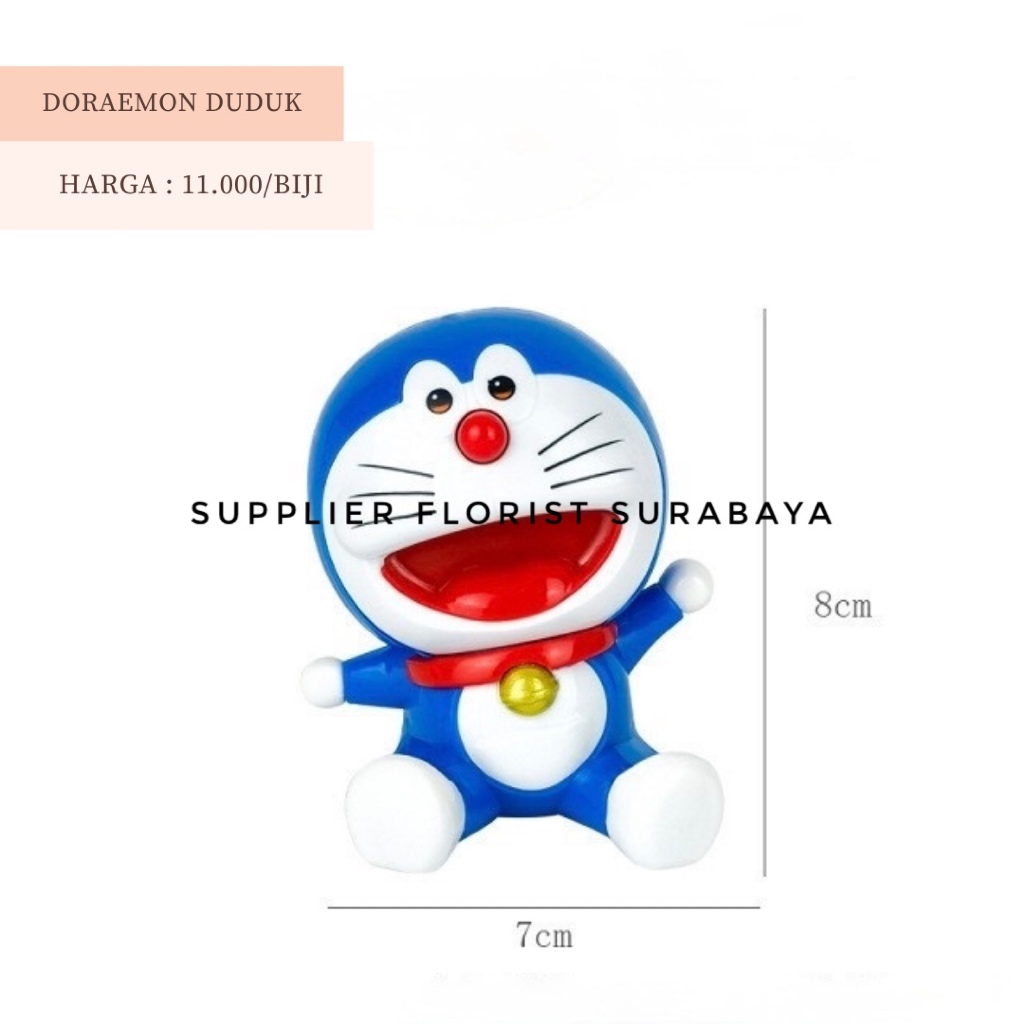 Jual [DORAEMON DUDUK] MINIATUR KUE TART DORAEMON DUDUK BESAR 8CM X 7CM ...