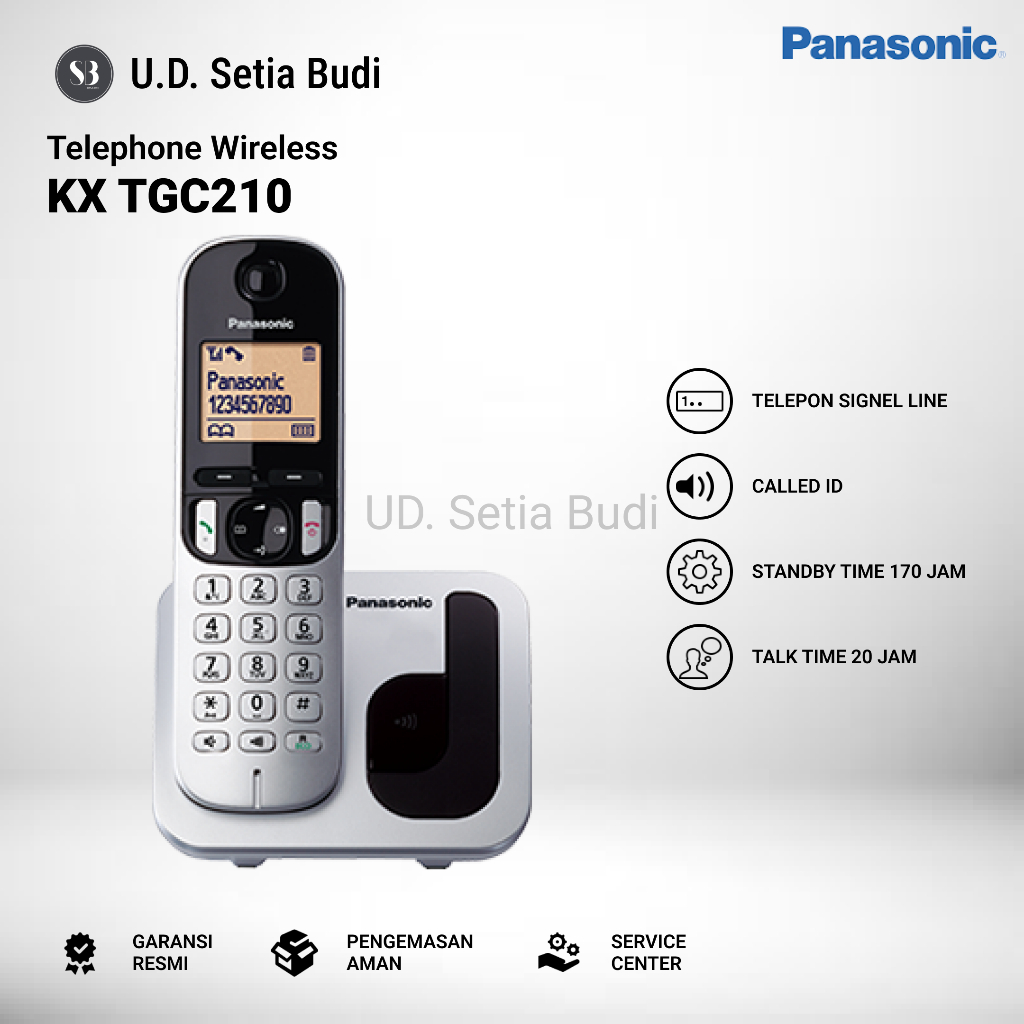 Jual Cordless Telephone / Telephone Wireless Panasonic KX-TGC210 | Shopee Indonesia