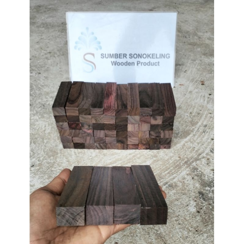 Jual Kayu SONOKELING Tebal 2cm Lebar 2,5cm Panjang 11cm | Shopee Indonesia