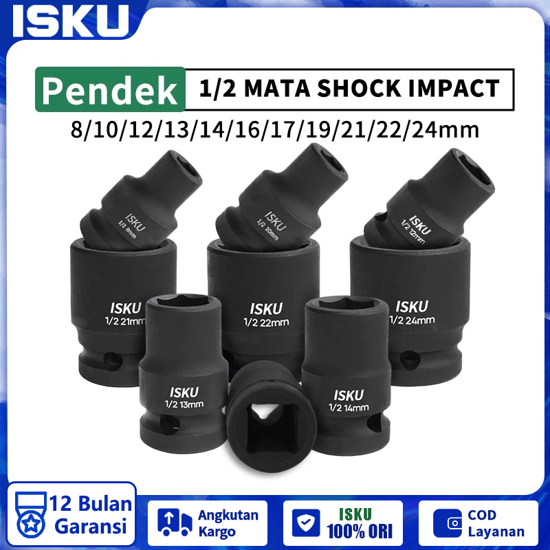 Jual ISKU Pendek Mata Kunci Shock Impact/Mata Kunci Sok Impact/Impact ...