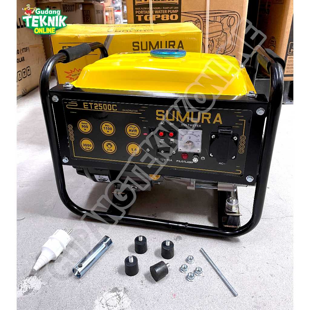 Jual Genset 1100Watt SUMURA ET2500C / Genset Listrik 1100 Watt Power Generator Gasoline Genset ...