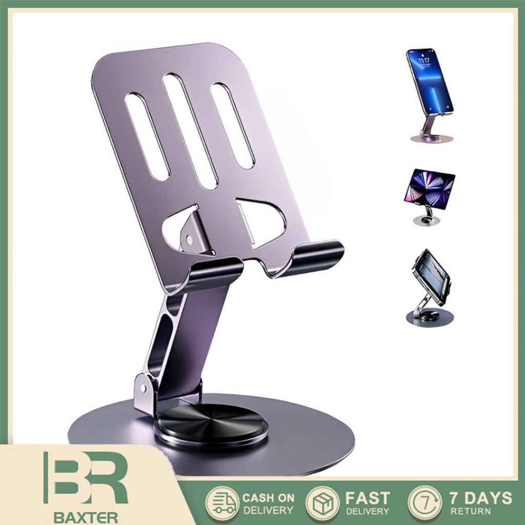 Jual Holder HP Besi Metal Rotasi 360 Derajat Holder Desktop Multifungsi ...