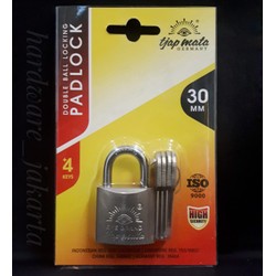 Jual GEMBOK 30MM PANJANG CAP MATA/DOUBLE BALL LOCKING PADLOCK BR-30MM ...