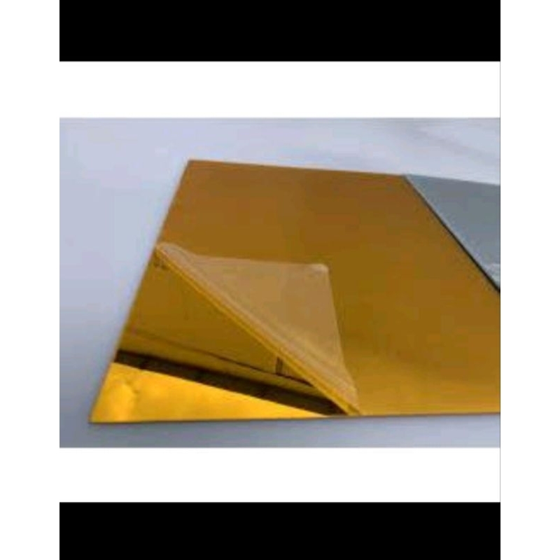Jual akrilik mirror potongan gold bahan 1mm | Shopee Indonesia