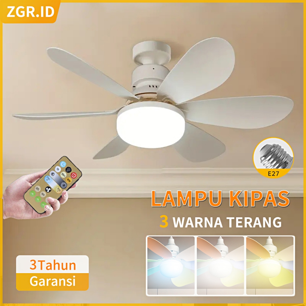 Jual Garansi 3 tahun Kipas Angin Plafon Lampu 2in1 Lampu kipas langit ...