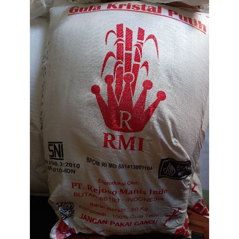 Jual Gula Kristal Putih / Gula Pasir Raja RMI Sak 50 Kg | Shopee Indonesia