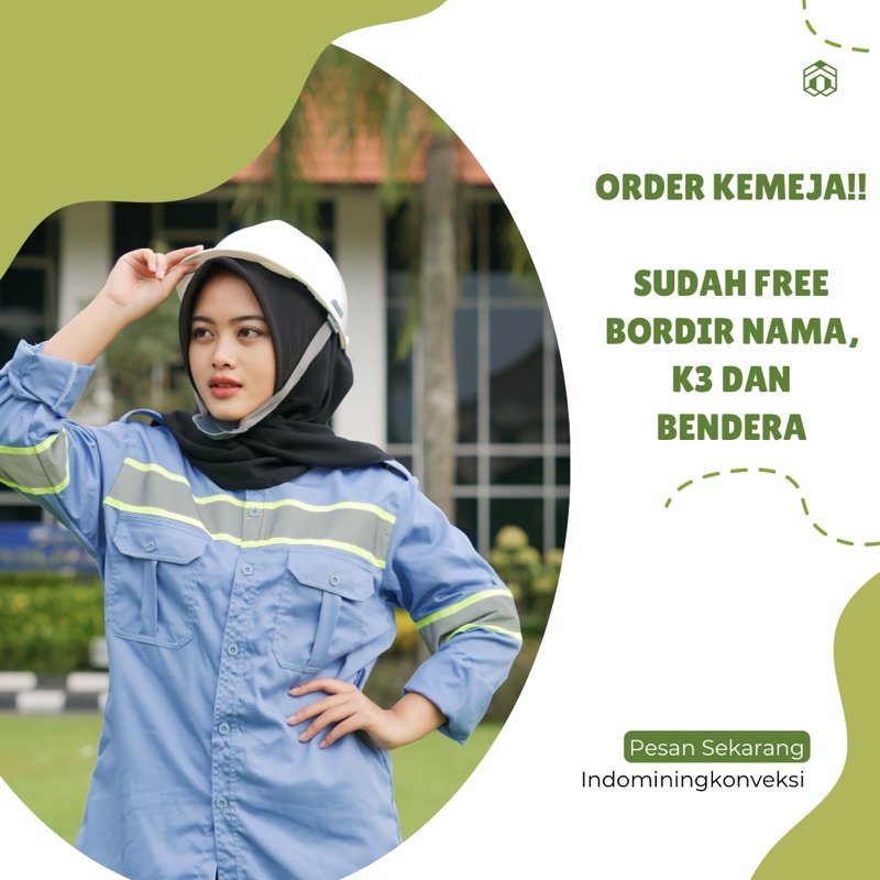 Jual Wearpack safety BUMA/BIRU GRATIS BORDIR NAMA | Shopee Indonesia