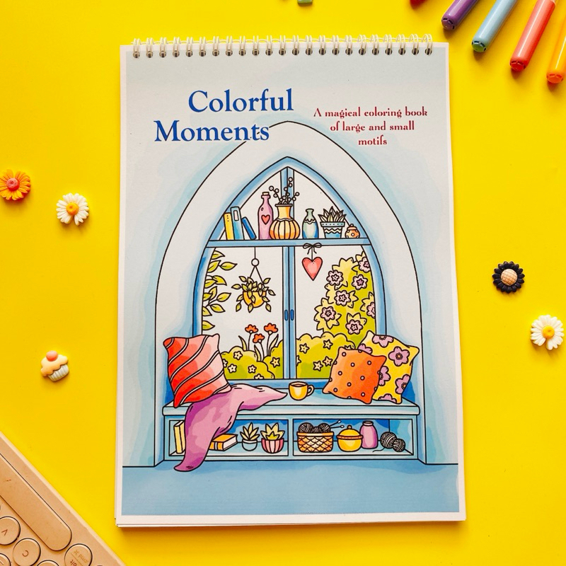 Jual Colorful Moments A Magical Coloring Book Of Large And Small Motifs ...