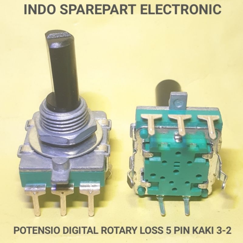 Jual POTENSIO DIGITAL ROTARY LOS 5 PIN KAKI 3-2 | Shopee Indonesia