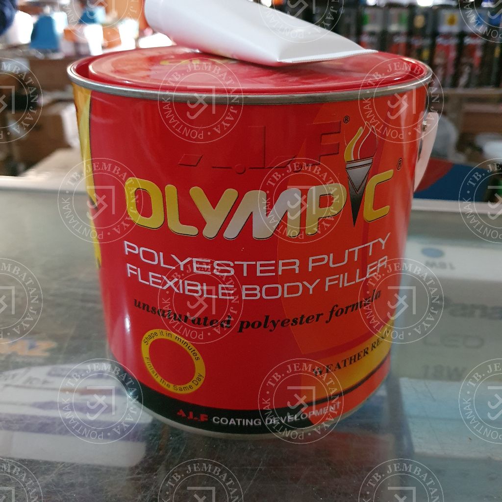 Jual Dempul Besi Olympic Polyester Putty 3 kg | Shopee Indonesia