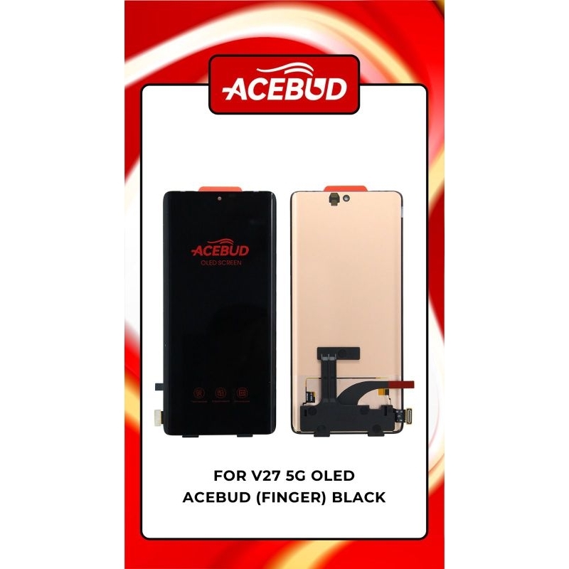 Jual LCD VIVO V27 5G OLED ACEBUD HITAM+TS/S16/Y78 PLUS (SENTUH JARI ...