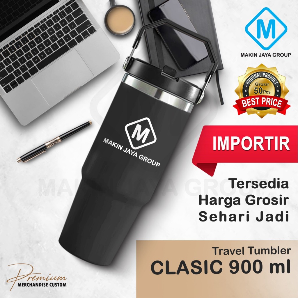 Jual Custom Grafir Vacuum Flask Stainless CLASSIC Mug 900ML MJG8054 ...