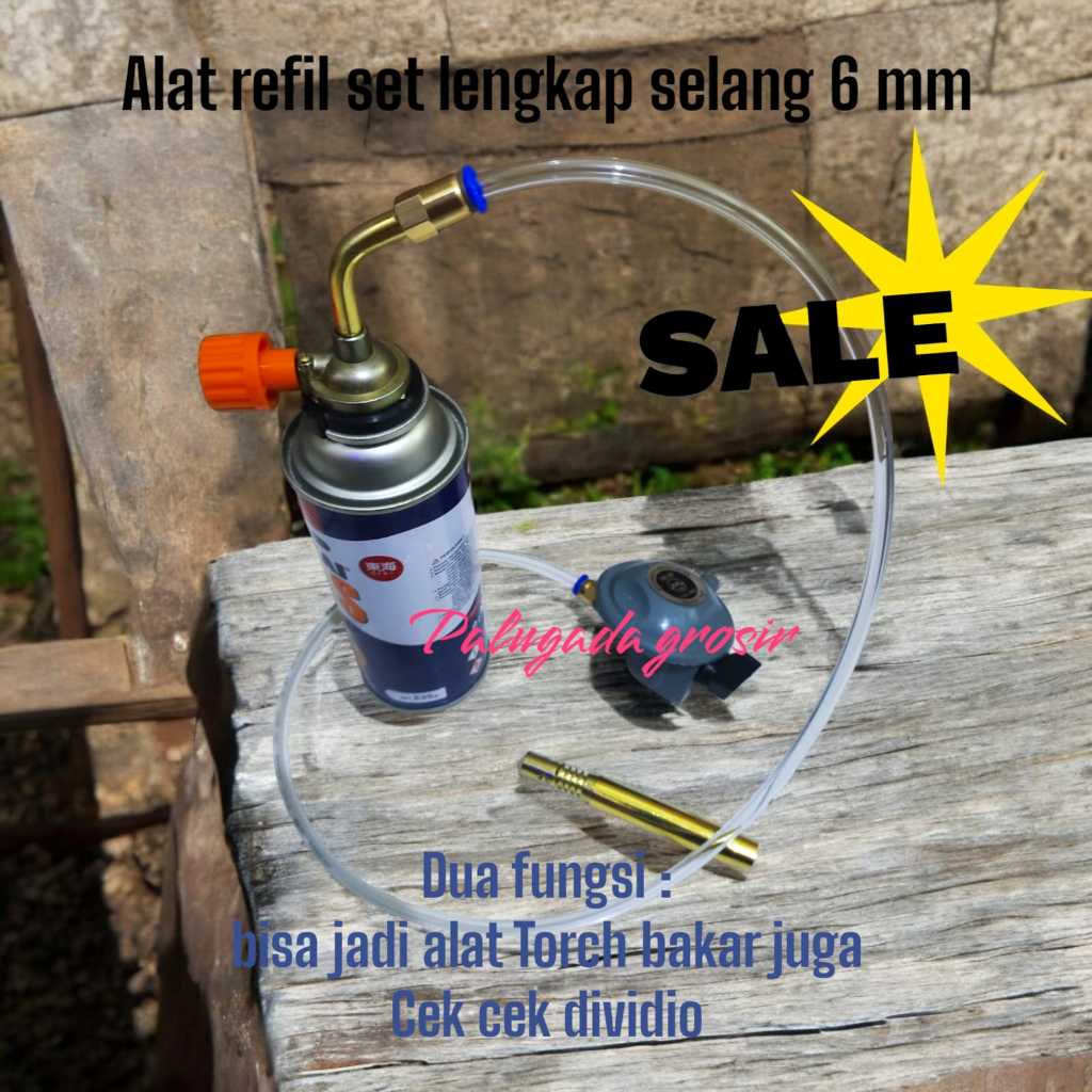 Jual alat refil gas bisa jadi blow torch manual bakar | Shopee Indonesia