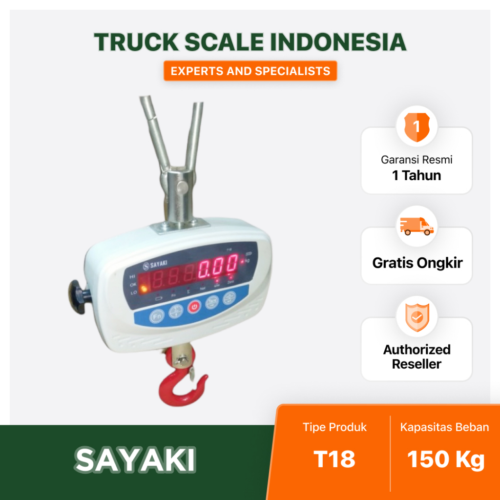 Jual Timbangan Gantung - Crane Scale SAYAKI T18 | Shopee Indonesia