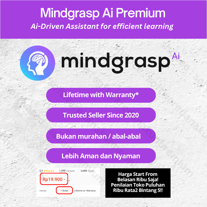 Jual Mindgrasp Software AI Learning Tool - Asisten AI untuk belajar lebih efisien dan memahami ...