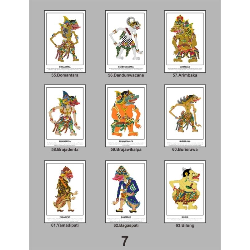 Jual Poster Wayang 55-72 (A4) | Shopee Indonesia