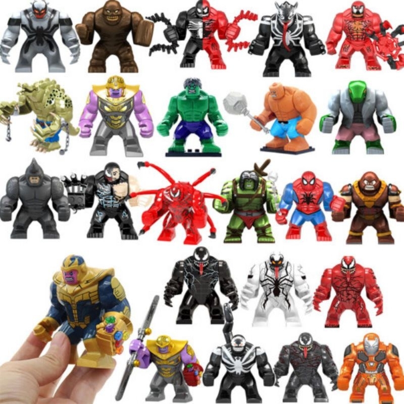 Jual MAINAN HEROES ASSEMBLE BIG FIGURE IRONMAN - HULK - THANOS - BLACK ...