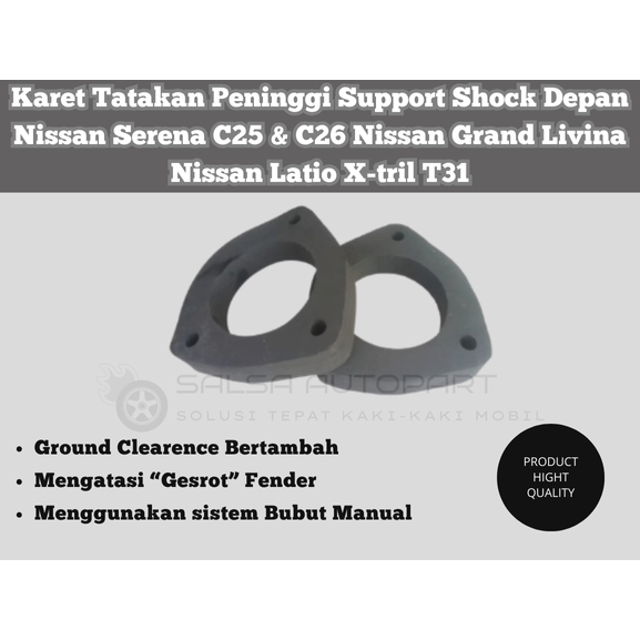 Jual Karet Tatakan Peninggi Support Shock Depan Nissan Serena C25 & C26 ... Jual Karet Tatakan Peninggi Support Shock Depan Nissan Serena C25 & C26 ...