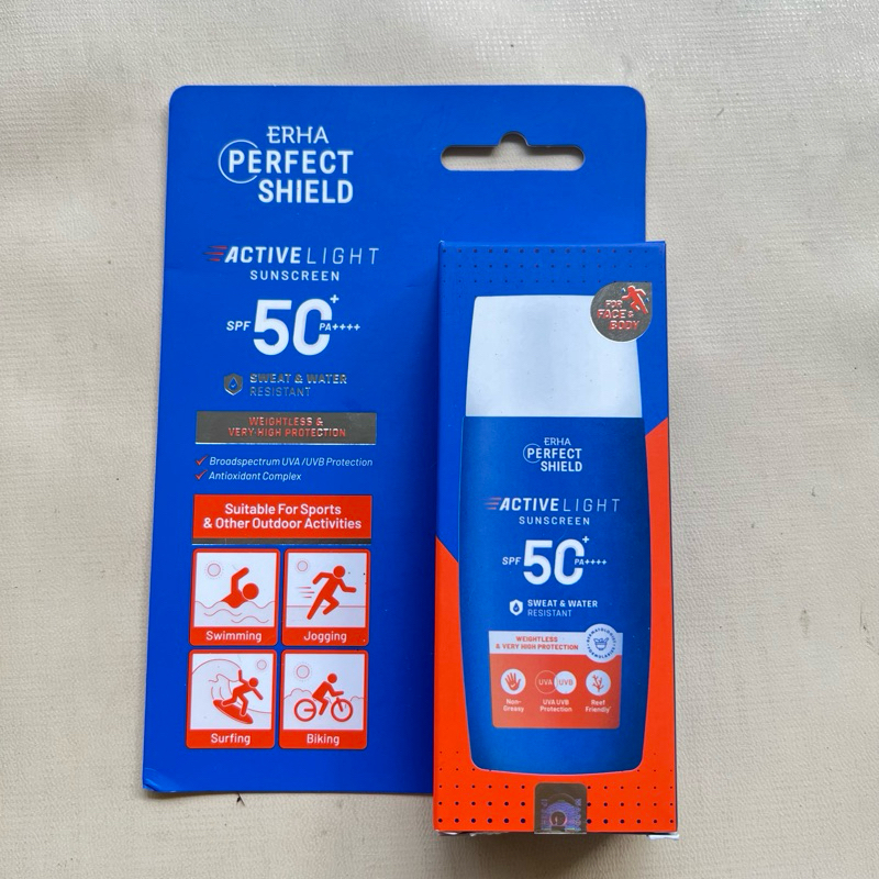 Jual ERHA Perfect Shield Active Light Sunscreen SPF 50+ PA++++ | Shopee Indonesia